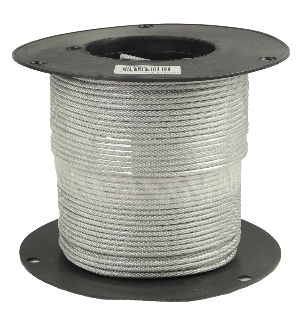 Wire PVC Belagt 3 4MM 100M Spole C A Leschbrandt wire-pvc-belagt-3-4mm-100m-spole-c-a-leschbrandt